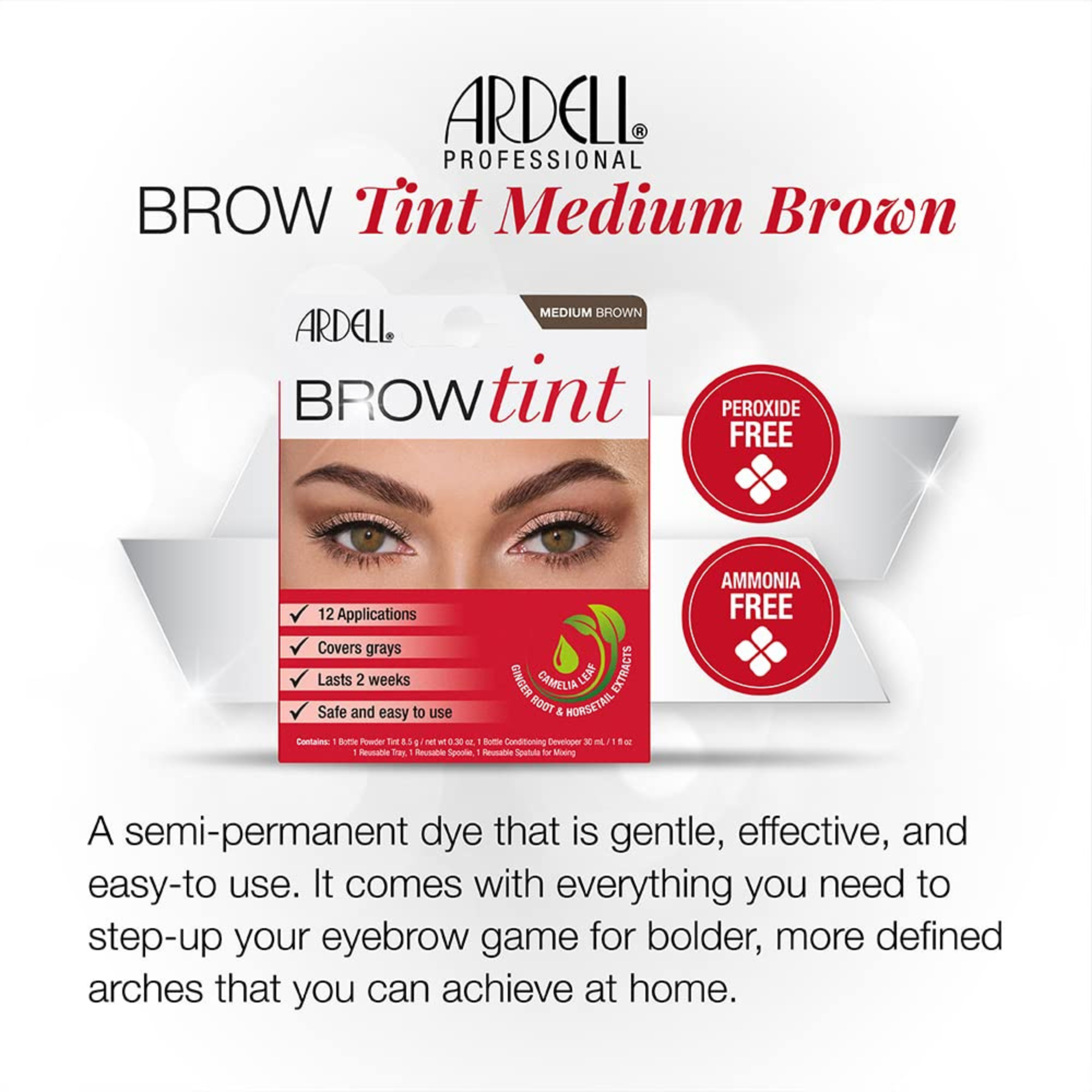 medium eyebrow tint